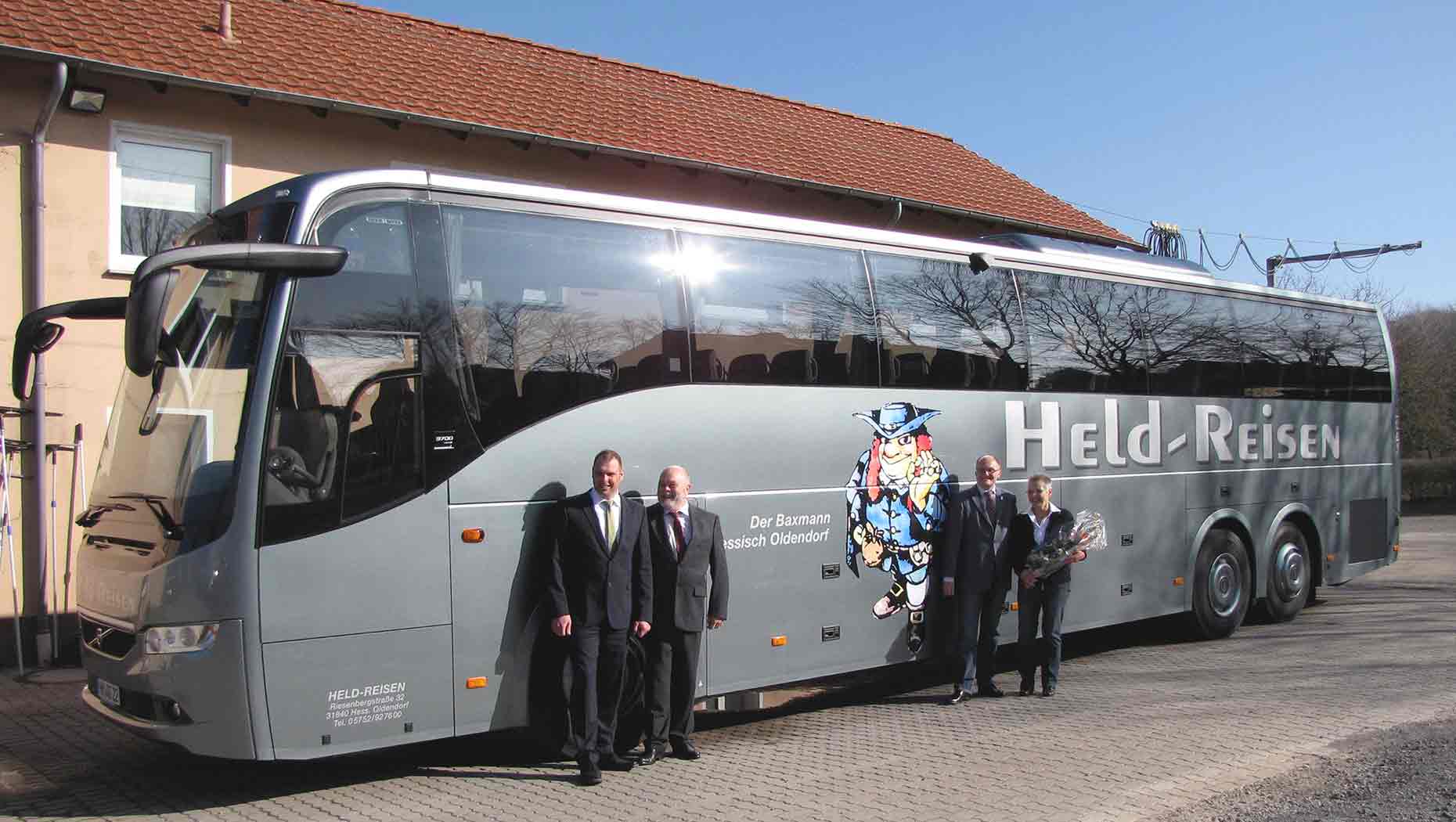 Reisebus Volvo 9700 für Held-Reisen in Hessisch Oldendorf