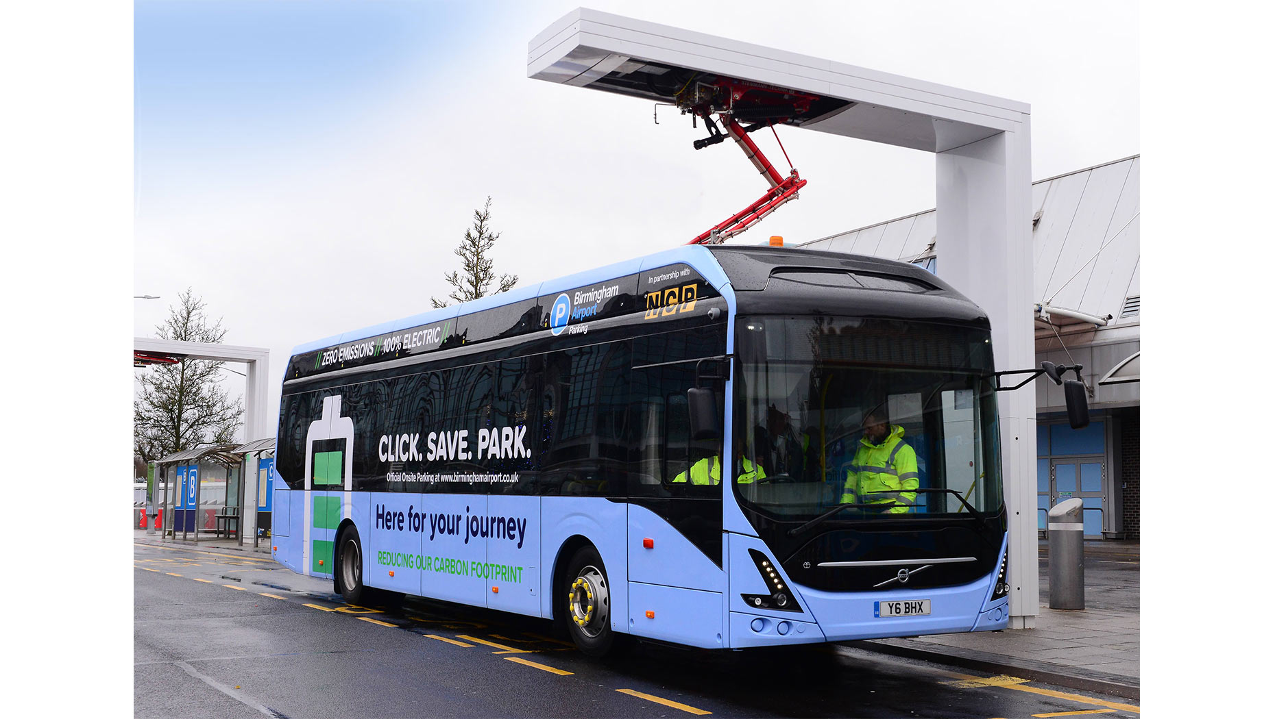 Volvo 7900e service commences at Birmingham Airport | Volvo Buses