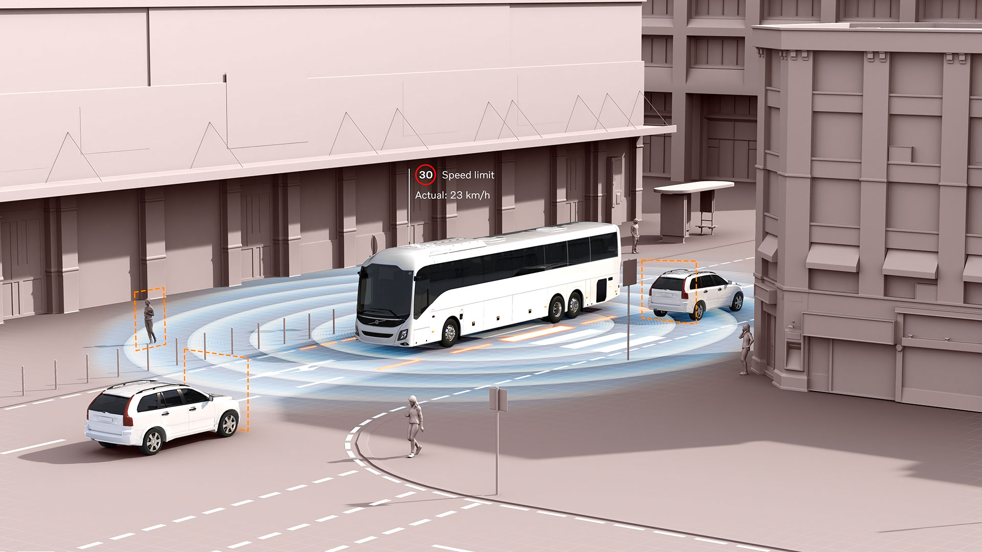 New and updated active safety systems | Volvo Buses
