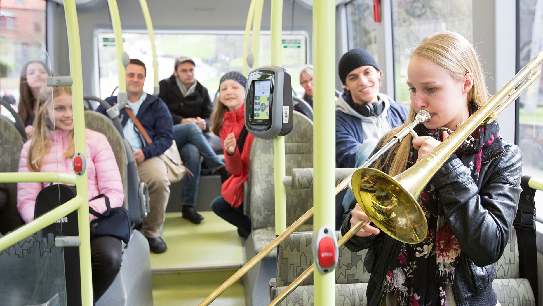 classic concerts on electric bus route in gothenburg | Volvo Buses
