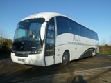 New Volvo B9R coach on the road with Bayliss Executive Travel