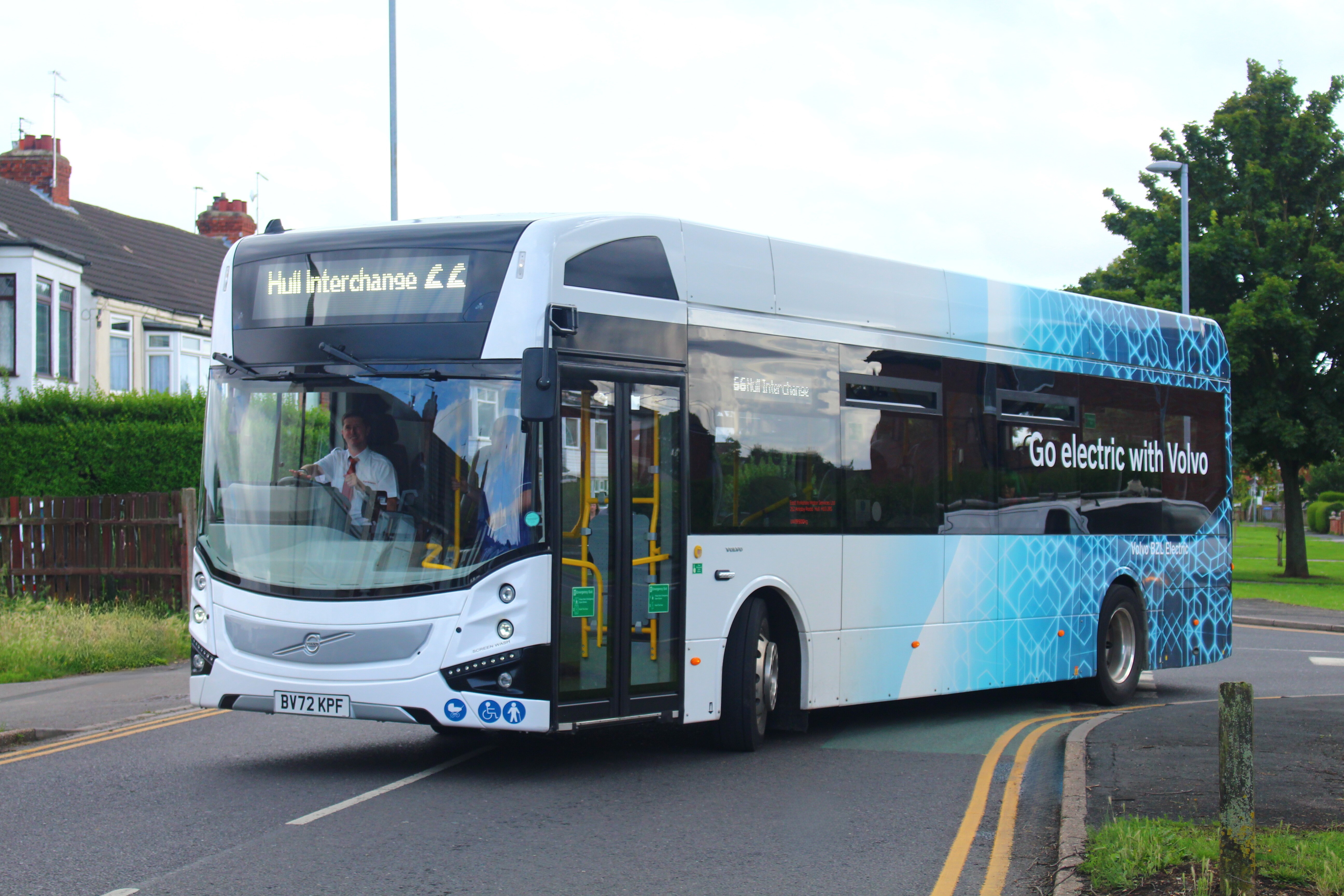 First ever electric bus trial for Hull, powered by Volvo