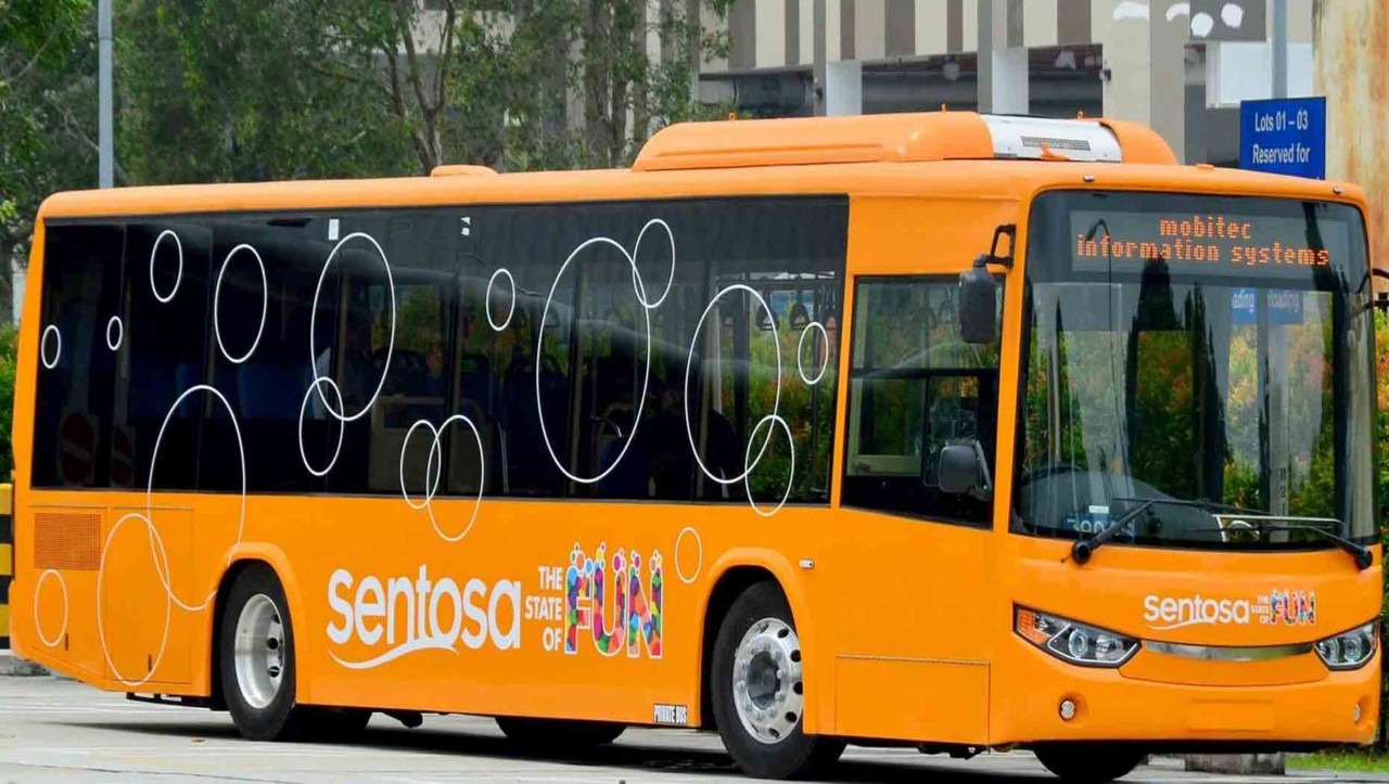 Volvo Buses remain the preferred choice for transportation in Sentosa